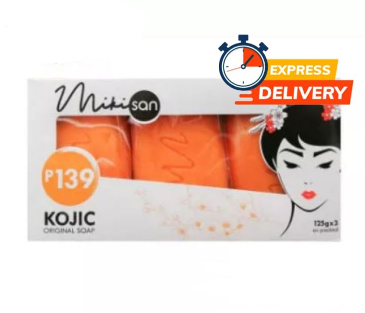 MIKI SAN Kojic Original Bar Soap 125gx3 | Lazada PH