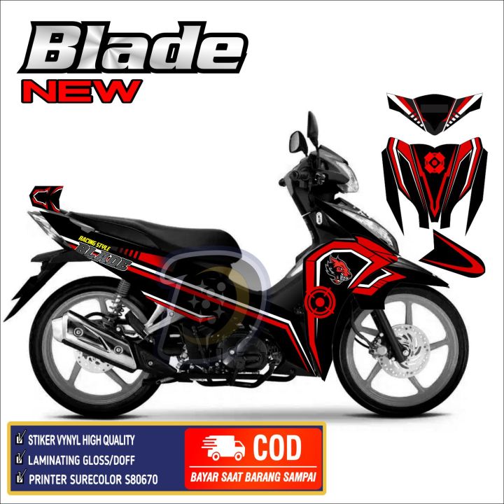 Decal Blade New 110 125 Fullbody Striping Blade New Stiker Honda Blade ...