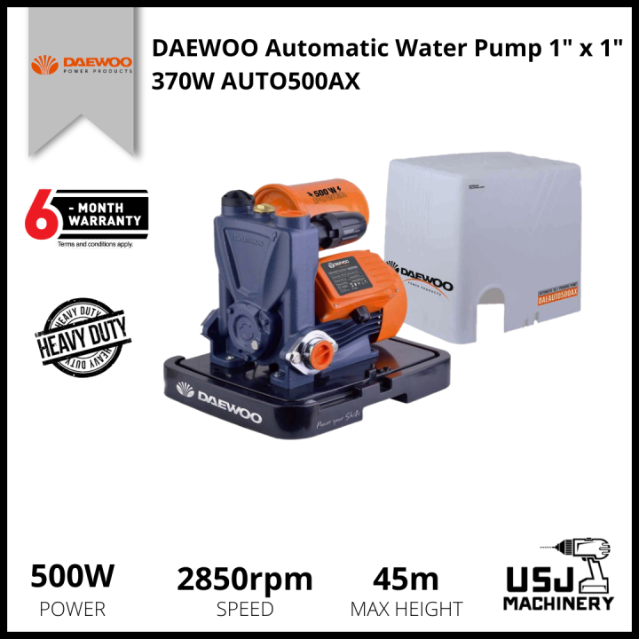 DAEWOO Automatic Water Pump 1 x 1 370W AUTO500AX | Lazada