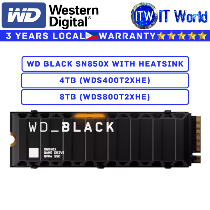 Itw | Western Digital 4TB/8TB M 2 NVMe SSD M2 NVMe SSD WD Black SN850X ...