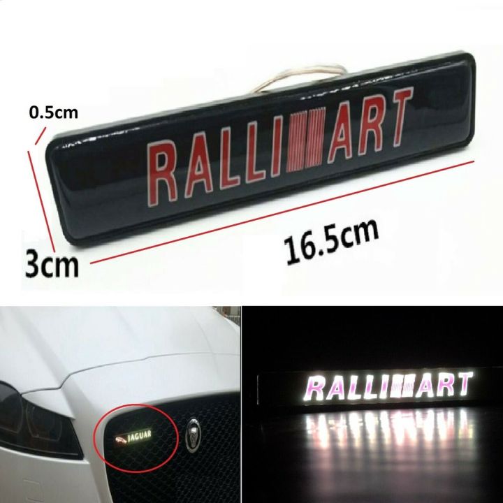 Badge LED Decoration Lights Car Logo 1Pc RALLI ART Car Front Grille ...