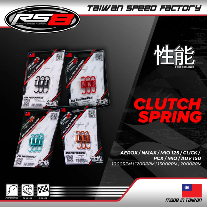 RS8 CLUTCH SPRING NMAX / AEROX / MIO / CLICK / PCX / ADV | Speed Depot ...