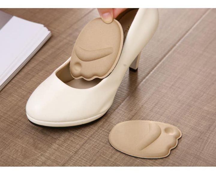 High heels anti-wear sponge half size insole anti-skid foot protection ...