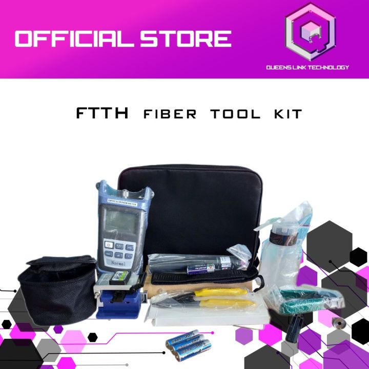 9 In 1 Fiber Splicing Tool Kit 9-in-1 Fiber Optic Tool Kit With Cleaver ...