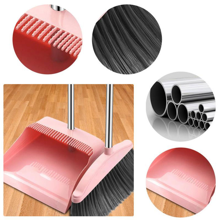 SuperSale - Broom And Dustpan Set Long Handle With Comb Teeth | Lazada PH