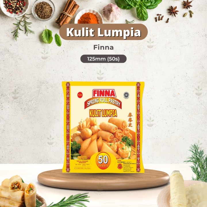 FINNA Kulit Lumpia 50 Lembar 12.5cm 200 gram - Rice Paper 50 lembar ...