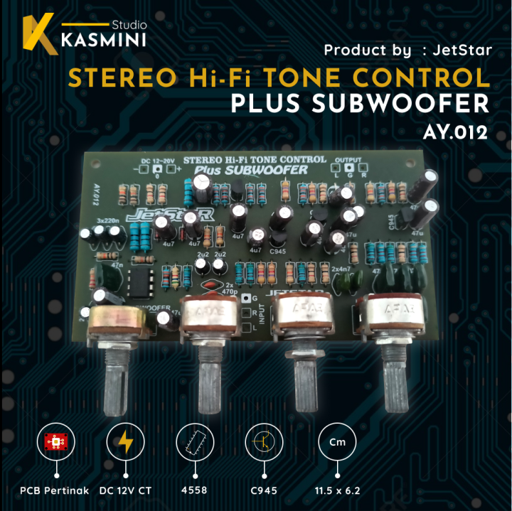 Kit Tone Control Stereo Hi-Fi Plus Subwoofer CT | Lazada Indonesia