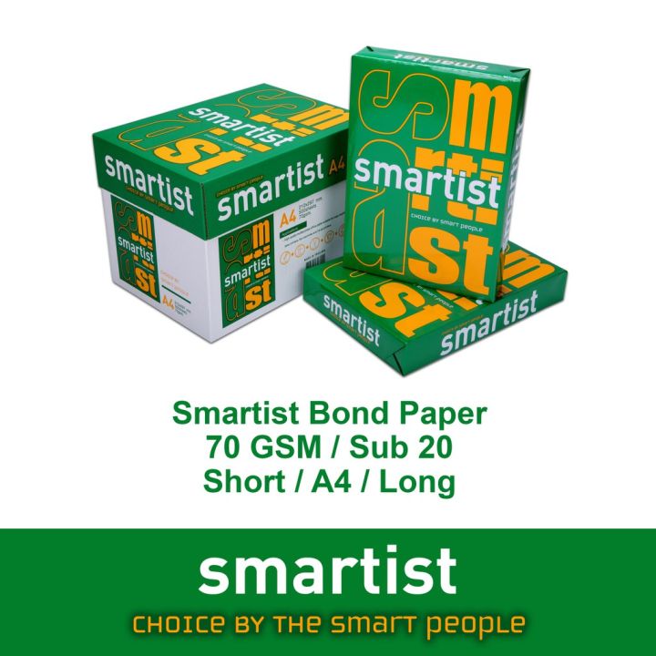 24 Smartist Bond Paper Short (A11) 70 GSM 500 Sheets | Lazada PH