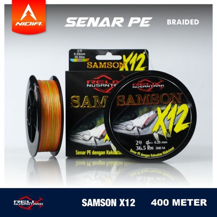 Senar Pancing Relix Nusantara - Senar PE Samson X12 400M Single Spool ...