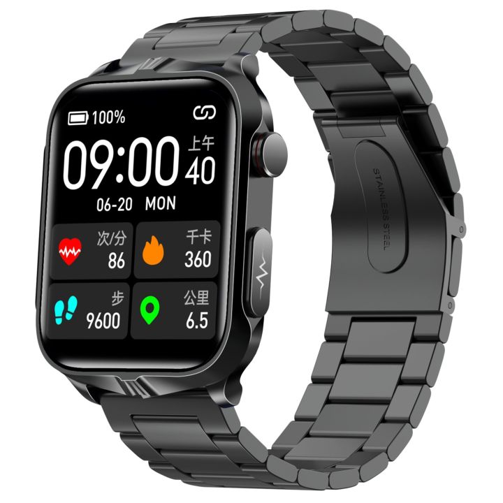 TK11P Smart Watch Blood Glucose Sugar Electromagnetic Pulse ECG Heart ...
