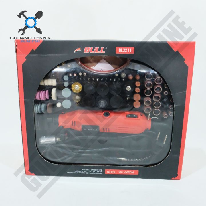 Mini Die Grinder 1 SET 211pcs BL3211 / Gerinda Mini Multifungsi BL 3211 ...