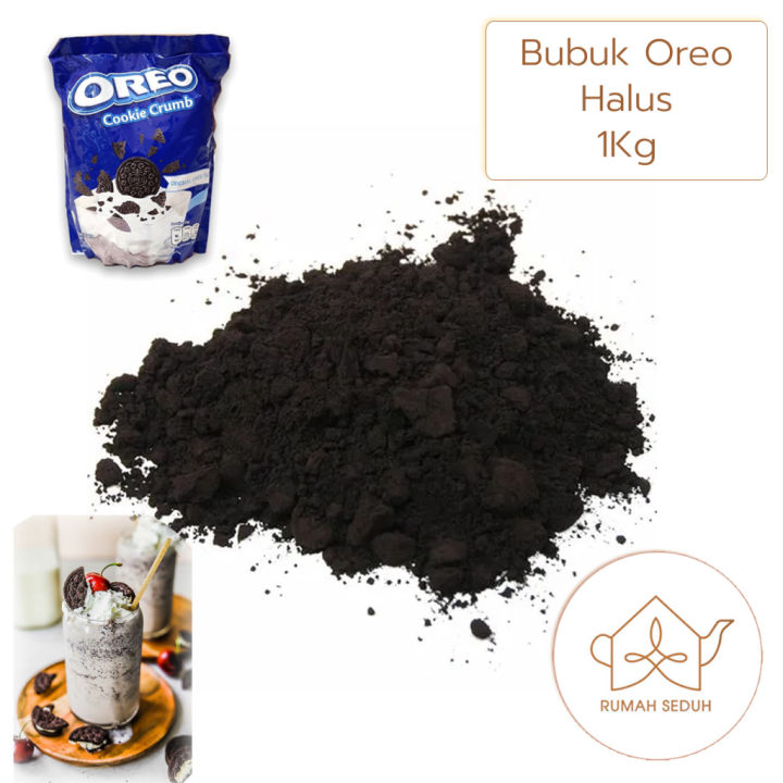 1Kg Oreo Bubuk Halus Topping MInuman - Cookies Hitam Bubuk Crumb ...