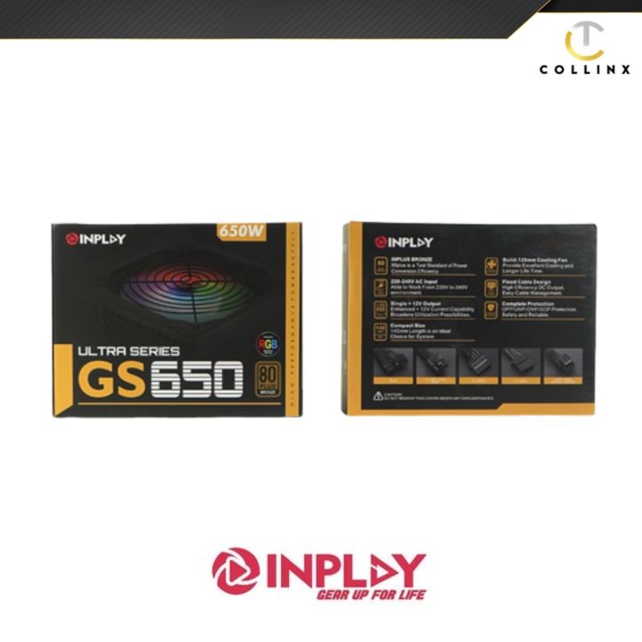 750W Inplay GS750-Ultra RGB 80+ Bronze Power Supply | True-Rated | For ...