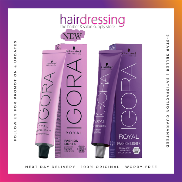 Schwarzkopf Igora Royal Fashion Lights Hair Color Tube (60ml) | Lazada