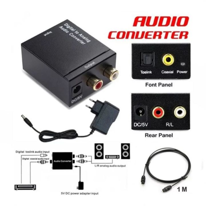 converter Audio optik dari tv blue ray / dvd ke speaker aktiv optic to ...