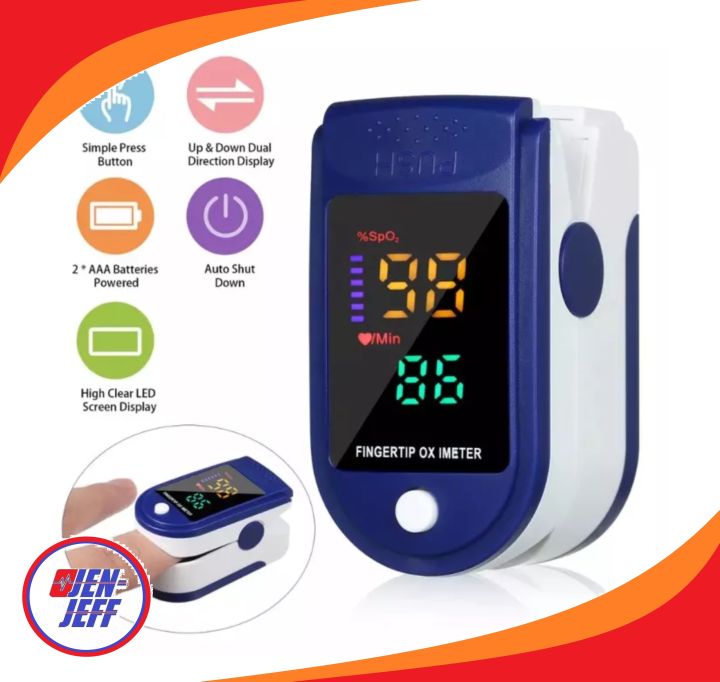 Pulse Oximeter LED Screen Fingertip Pulse Oximeter - Adult Size | Lazada PH