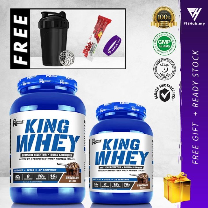 Muscle Kingdom King Whey Tub 1.8Kg - Lean Muscle, Build Muscle, Body ...