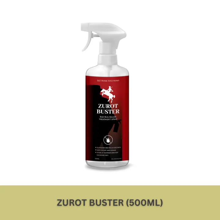 Zurot Buster BedBug / Surot Killer Spray (500 ML), BEST FOR : BED BUGS ...