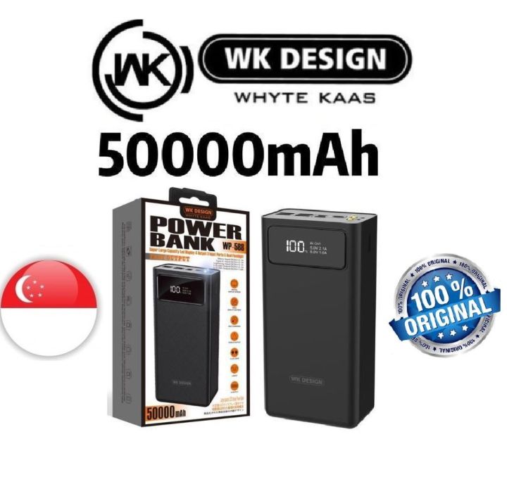 WK Design 50000mAh & 30000mAh PowerBank/ Large Capacity Portable ...