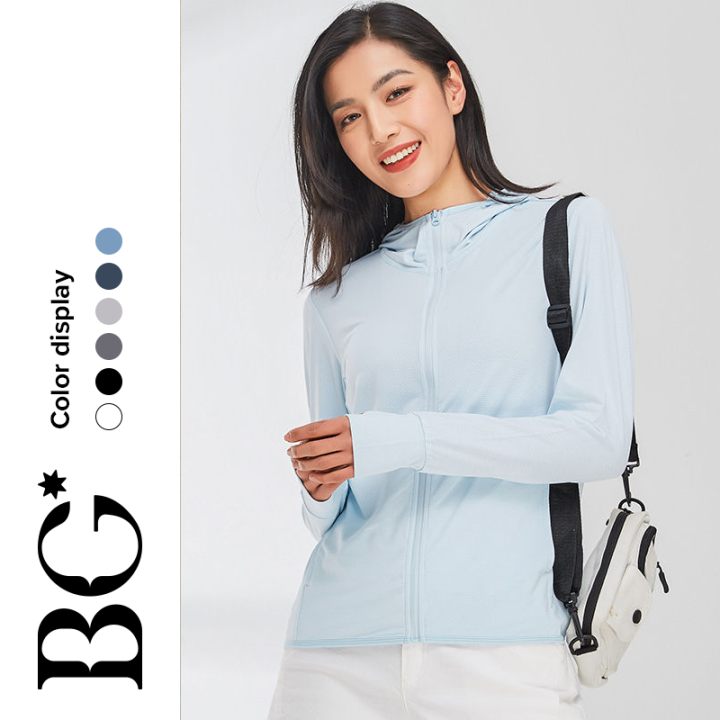 BG world UPF50+ เสื้อแจ็คเก็ตกันแดดเนื้อบางระบายอากาศได้ดี ชุดป้องกันแสงแดดป้องกันรังสียูวี uv ...