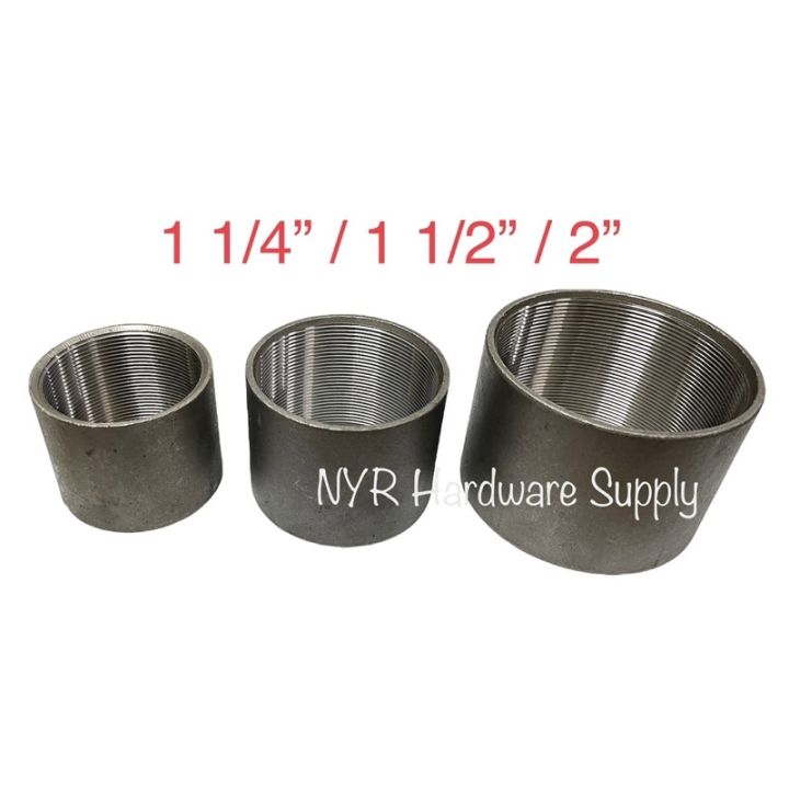 Steam Welding Socket 1 1/4” / 1 1/2” / 2” BSPT Thread Black Fitting ...