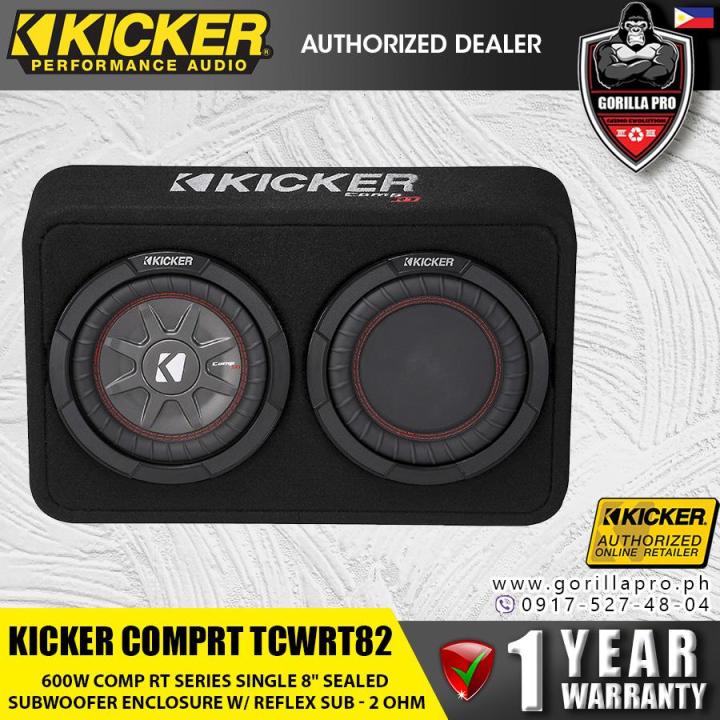 Kicker CompRT TCWRT82 (43TCWRT82) 600W Comp RT Series Single 8" Sealed ...