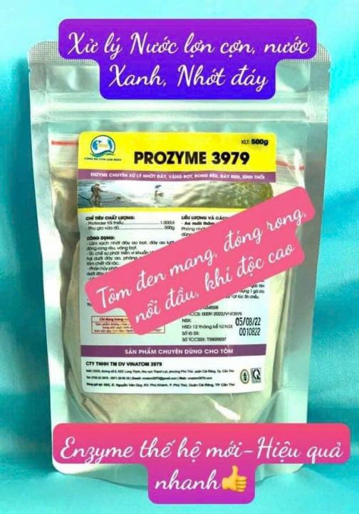 MEN VI SINH AO NUÔI TÔM - PROZYME 3979 - 500G, MEN VI SINH BÁN CHẠY ...