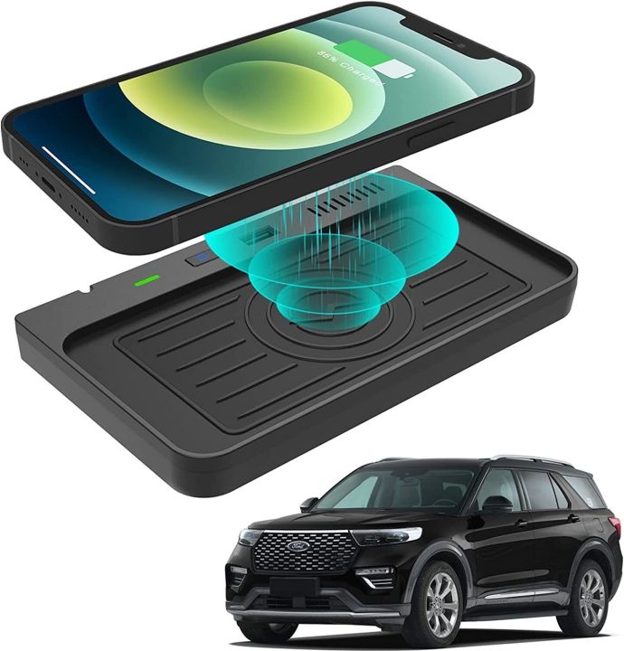 Wireless Charger Center Console Qi Charging Station for Ford Explorer ...
