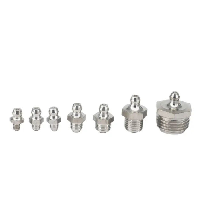 LOT5 M5 M6 M8 M10 M12 M14 M16 M20 Metric Male 304 Stainless Steel Grease Zerk Fitting For Grease ...