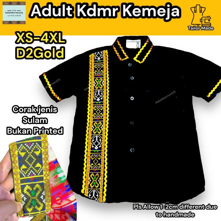 (NEW)5CM D2GOLD Sulam Tradisi Modern Kadazan Dusun Sabah Baju Kaamatan ...