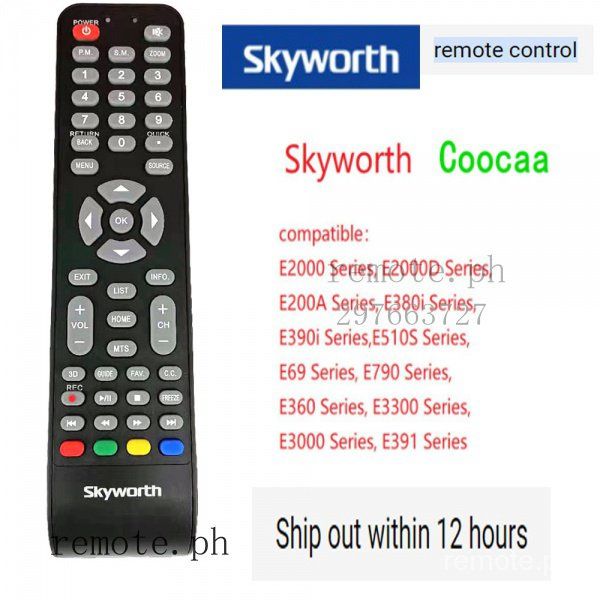สำหรับ Universal Skyworth Smart Remote ControlOld Design (E2000 Series, E2000D Series, E200A ...