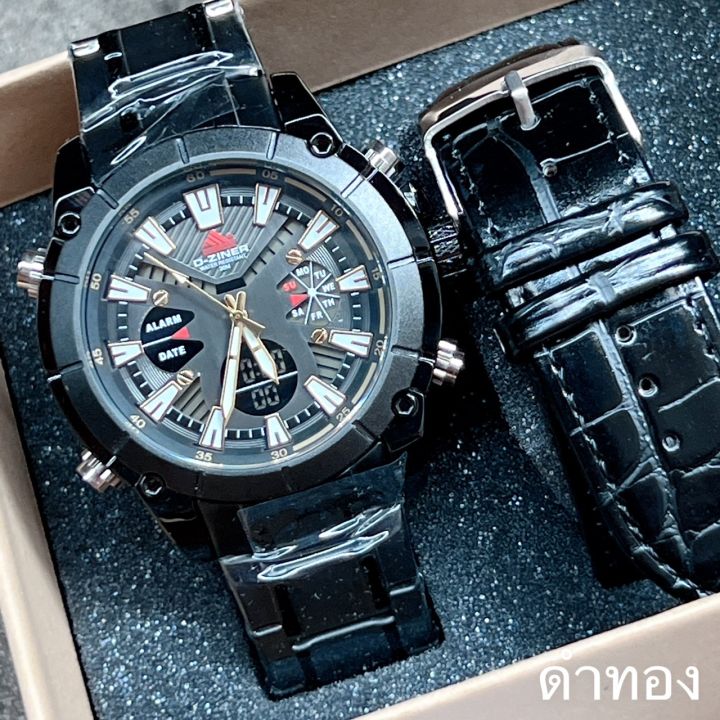 Watchtime นาฬิกาข้อมือแฟชั่นสปอร์ต แบรนแท้ มีสองระบบดิจิตอลกับเข็ม ...