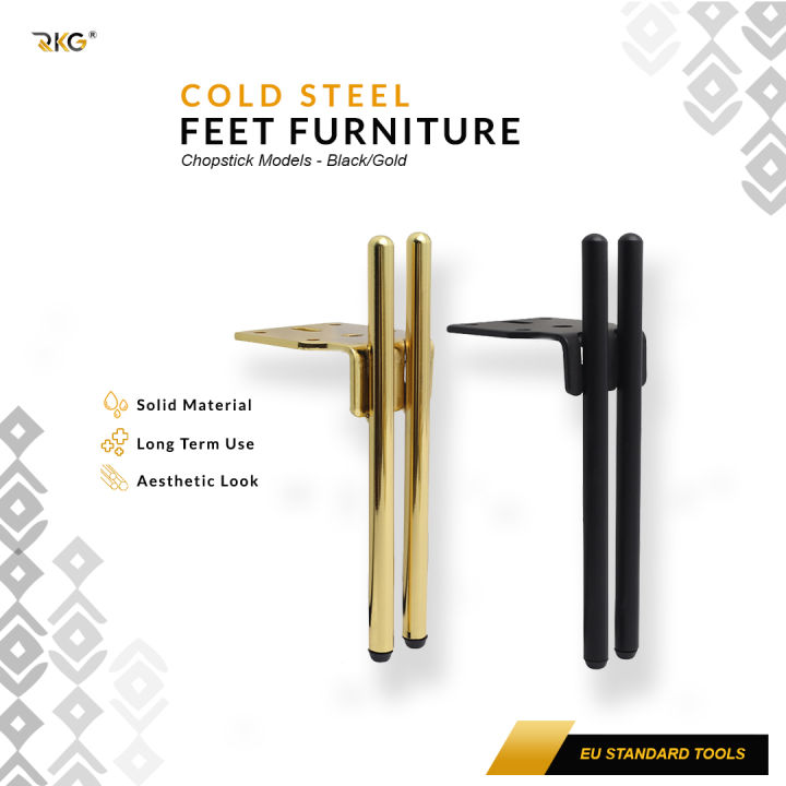 RKG KL-02 Kaki Furniture Chopstick Leg Sofa Table Besi 15 Cm | Lazada ...