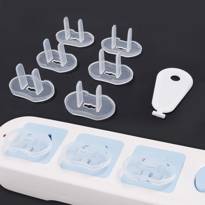7ชิ้น/เซ็ต Outlet 2 Pins Plug Safety Cover Proof Electric Shock Guard ...