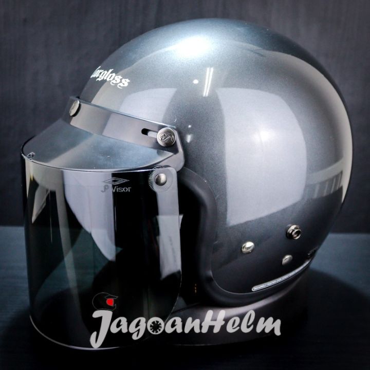CARGLOSS Helm CF RETRO| ANCHORE GREY | Half Face CARGLOS ARMY | Lazada ...