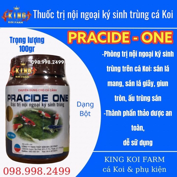 [GIẢM ĐẾN 20% Ở XU] PRASIDE ONE Hủ 100g loại trừ kí sinh trùng cá koi ...