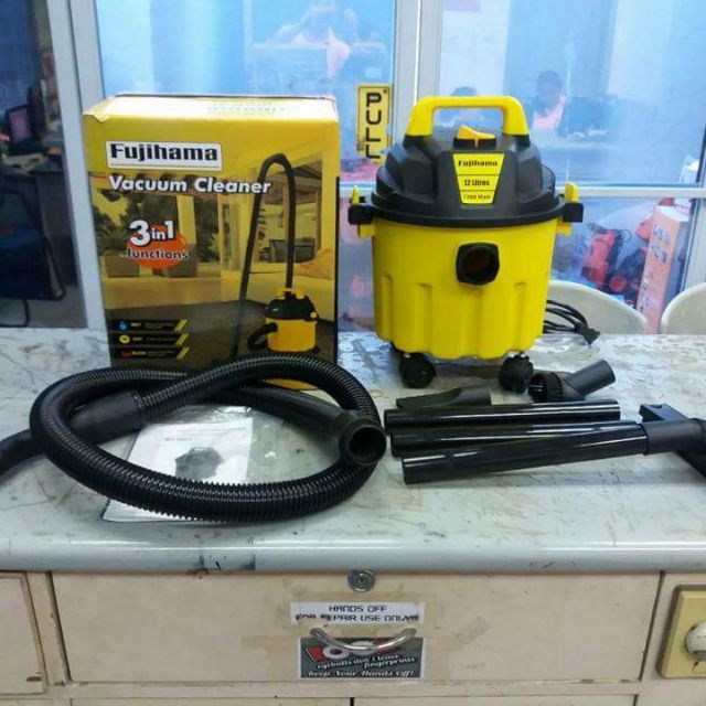 fujihama VACUUM cleaner 12L (3in1 for wet,dry,blow) | Lazada PH