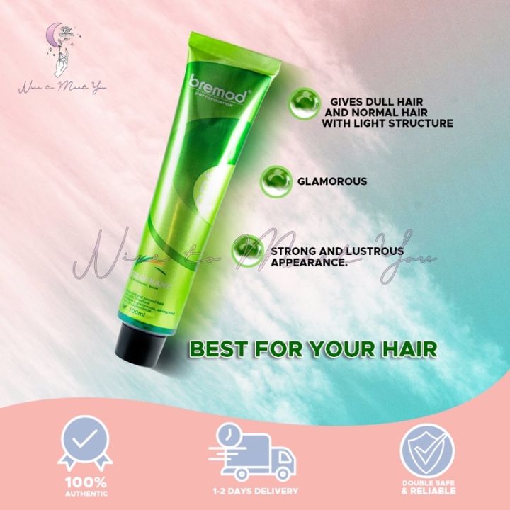 Bremod Hair Color Hair Dye 100ml Ash Natural Black Brown Dust Hair Care ...