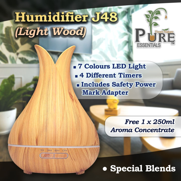 【Pure Essentials】Humidifier J48 - Light Wood (Home/ Office) SPECIAL ...