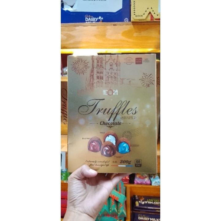 adora truffles shàpe chocolate 300g 60pcs per box assorted | Lazada PH