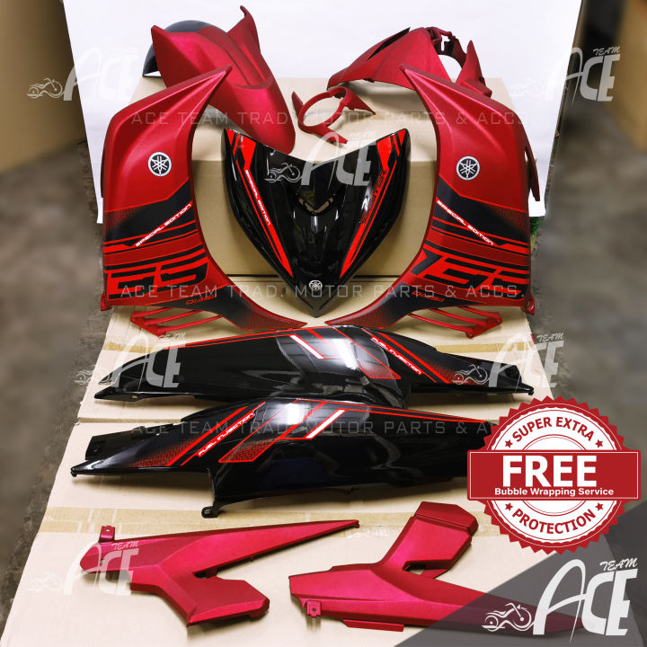 Coverset LC135 V2 V3 V4 V5 2021 Exciter 2021 Matte Red Special Edition ...