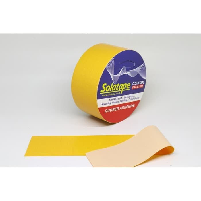 CLOTH TAPE/LAKBAN KAIN WARNA KUNING SOLATAPE BERKUALITAS - ef52 ...