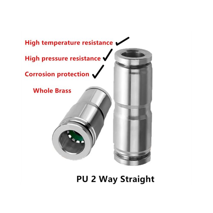 PU Whole brass metal pneumatic quick coupling straight through 4 6 8 10 ...