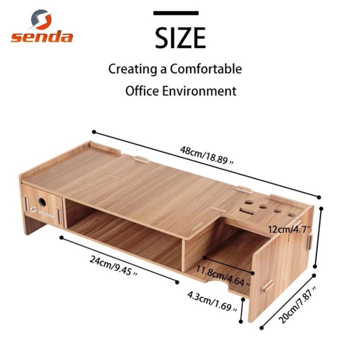 Senda TB-01 Guard Computer Monitor Heightening Rack, Office LCD Screen ...