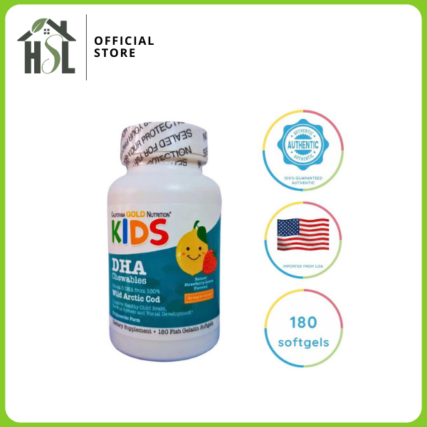 California Gold Nutrition Children’s DHA Omega-3 Chewables 100% Wild ...