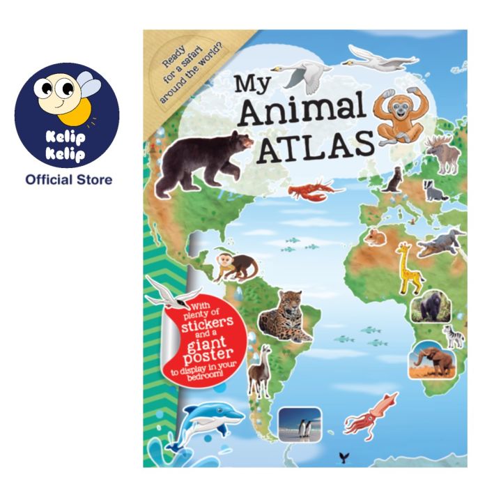 My Animal Atlas Activity Book with Stickers & Poster For Kids To Learn ...