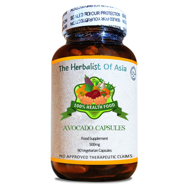 The Herbalist Of Asia Avocado Capsule 500mg 90 Vegetarian Capsules ...