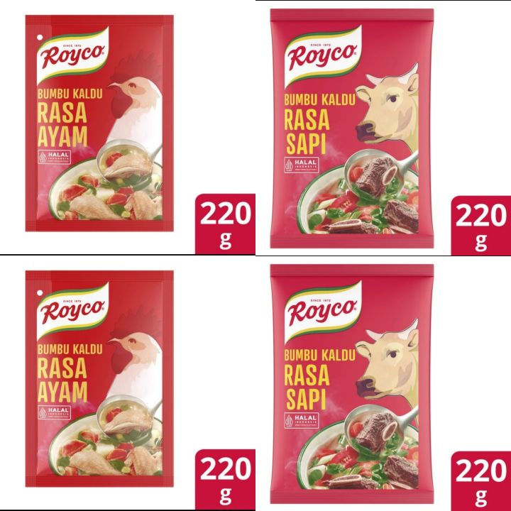 ROYCO PENYEDAP RASA 220 GRAM RASA AYAM DAN SAPI MASAKAN BAHAN UTAM ...