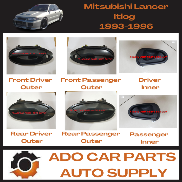 Mitsubishi Lancer Itlog 1993-1996 All Door Handle Front Rear Inner ...