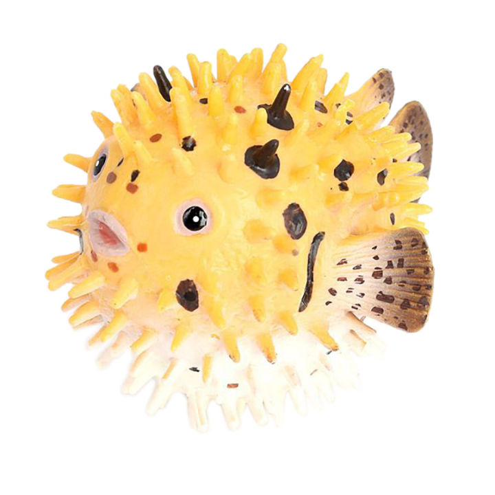 Pufferfish Figurine Realistic Plastic Wild Pufferfish Figurine Set for ...